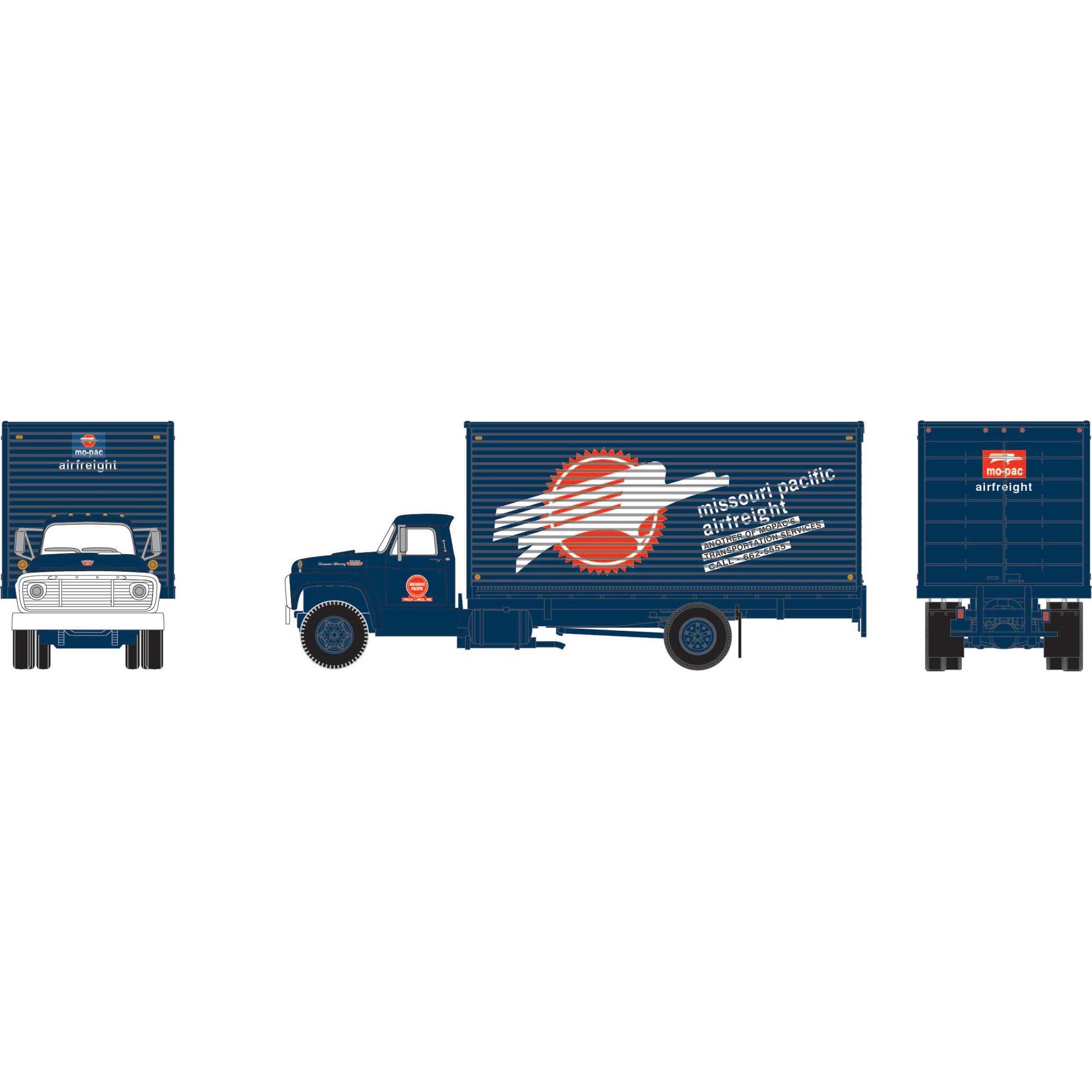 HO Ford F850 Box Van, MP | Xtreme RC