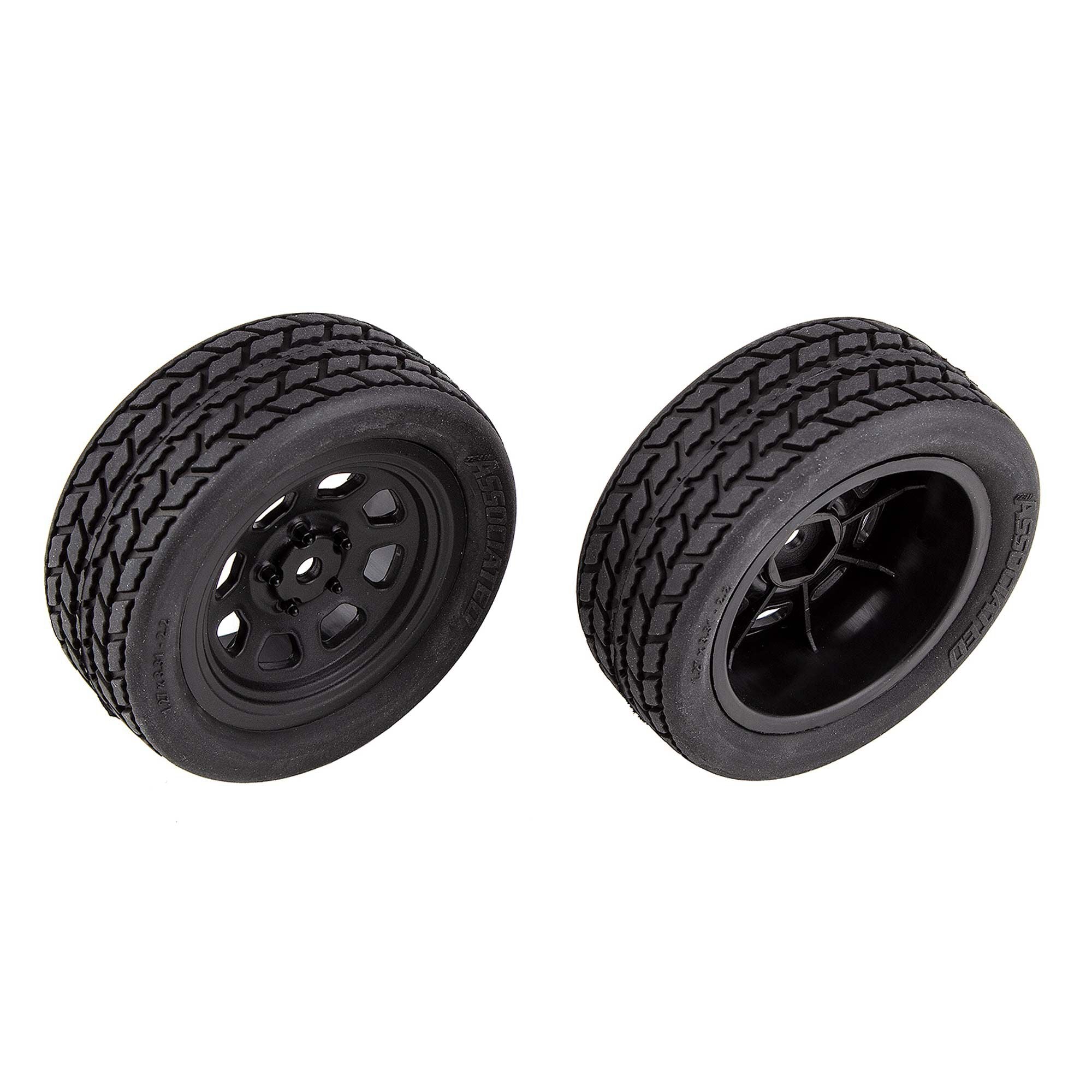 SR10 Front Wheels with Street Stock Tires, mounted | Xtreme RC